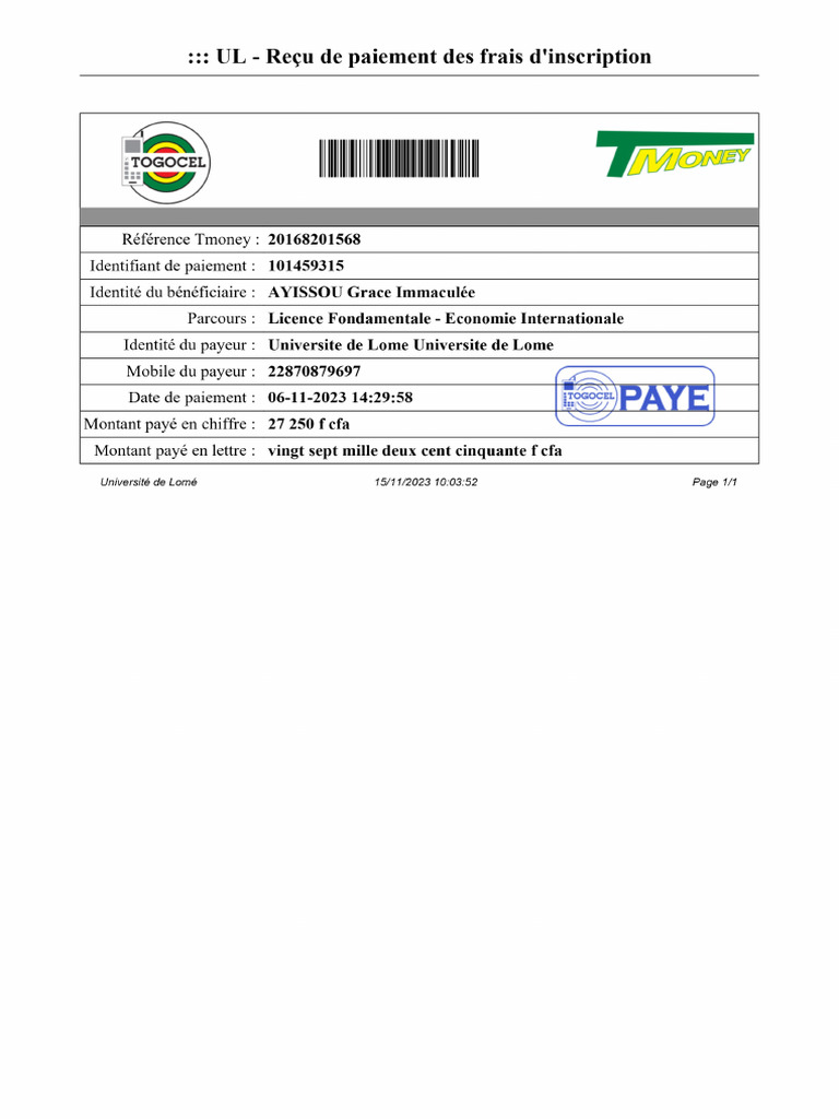 Payement | PDF