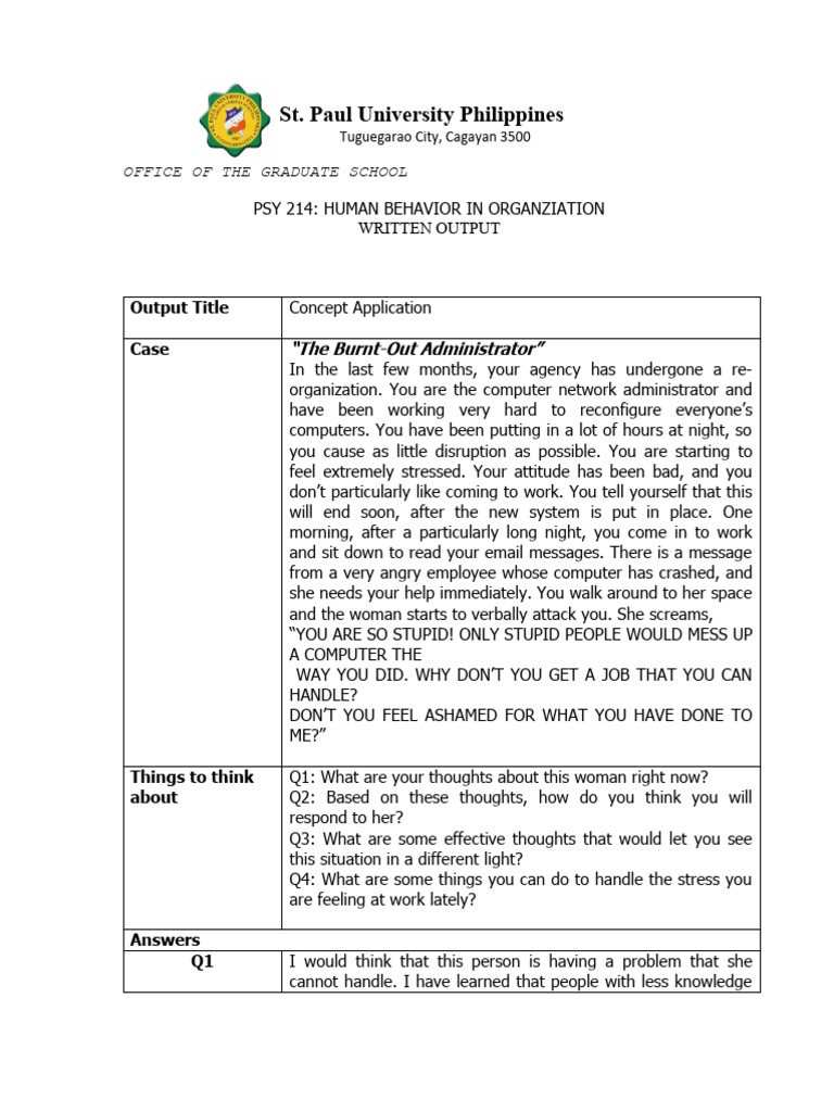 Psy 214 Activity 4 | PDF | Behavioural Sciences | Social Psychology