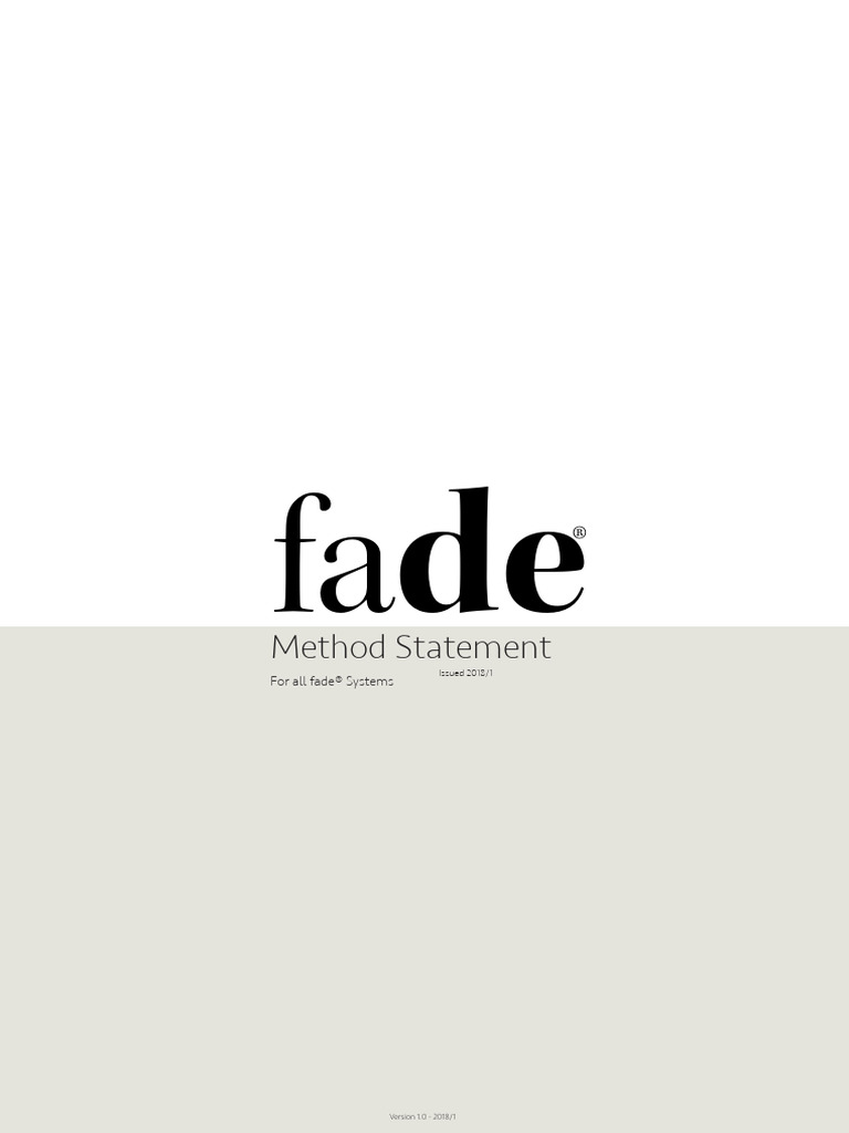 Method Statement Fade® Acoustic Plaster 01 2018 - Low Res | PDF ...