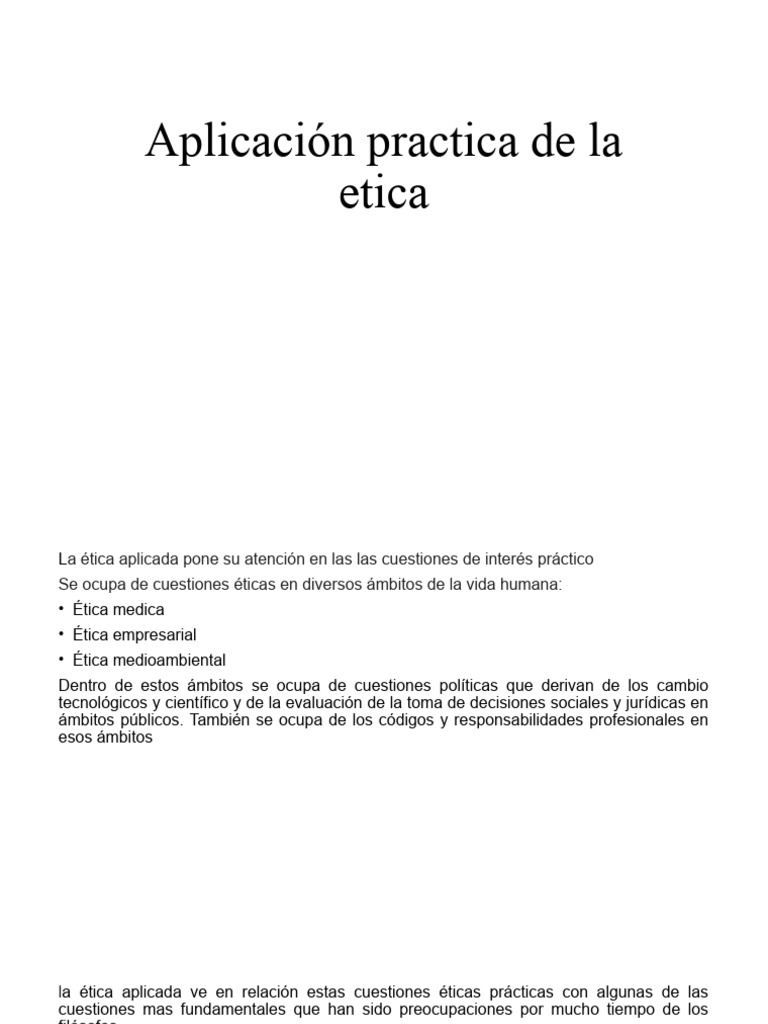 Aplicación Practica de La Etica | PDF | Toma de decisiones | Justicia