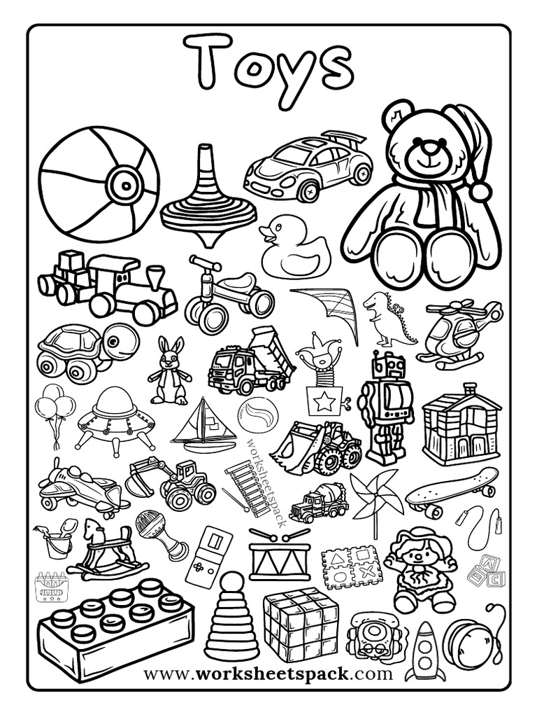 Toys Coloring Pages Free PDF | PDF