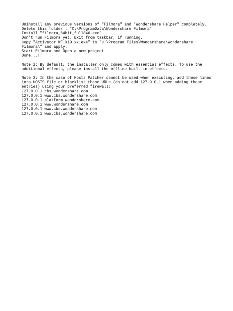 Install Instructions | PDF