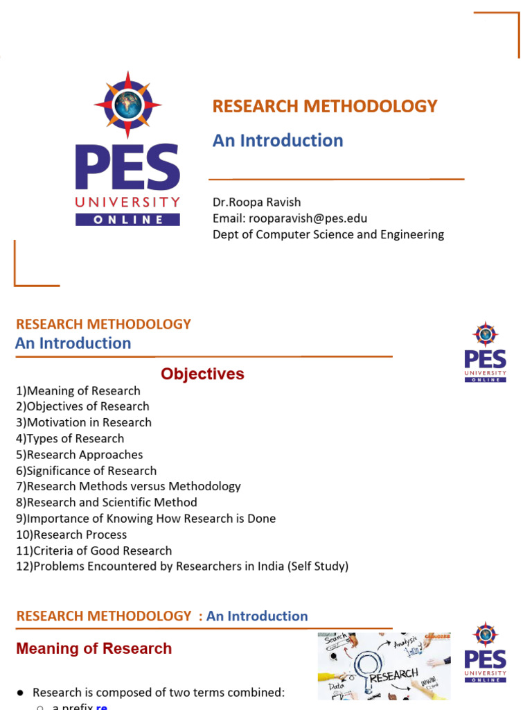 RM Unit1 Slides | PDF | Methodology | Scientific Method