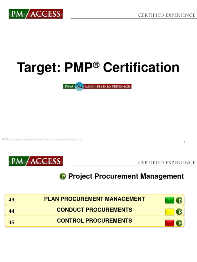 PMP s12 2020 v61 Procurement | PDF | Project Management | Procurement
