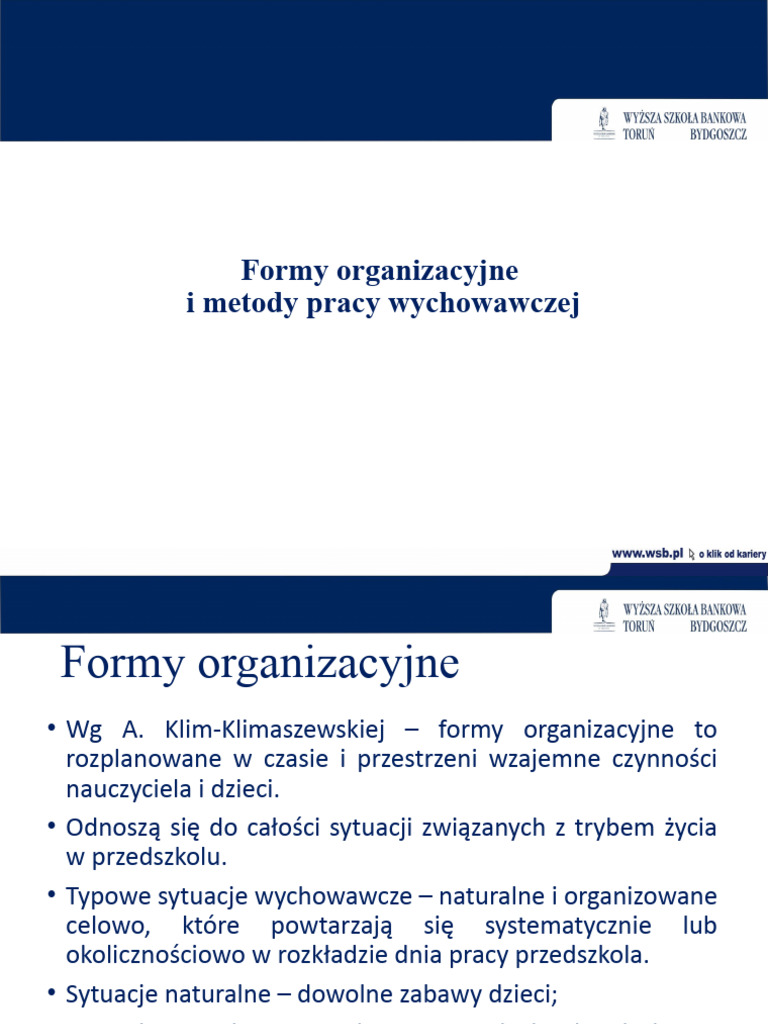 Formy Metody Wyk 6 | PDF