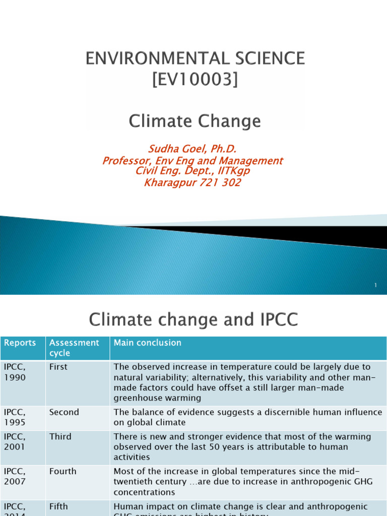 EV10003 C5 Climate Change Aut2023 | PDF | Greenhouse Gas | Climate Change