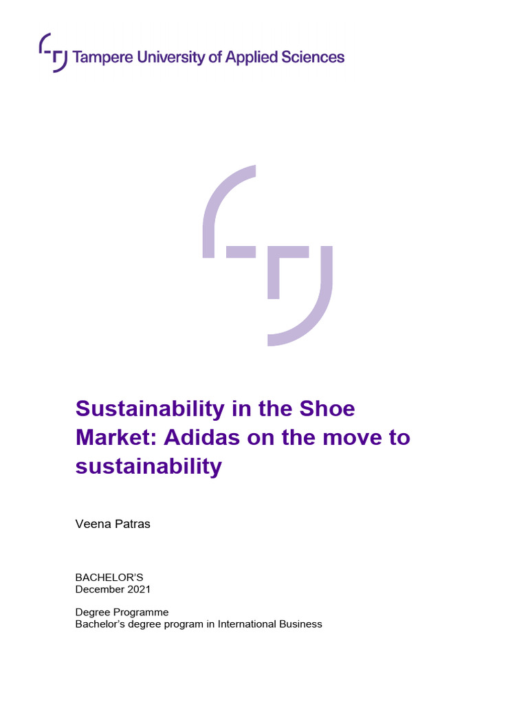 Sustainability in the Shoe | PDF | Adidas | Sustainability