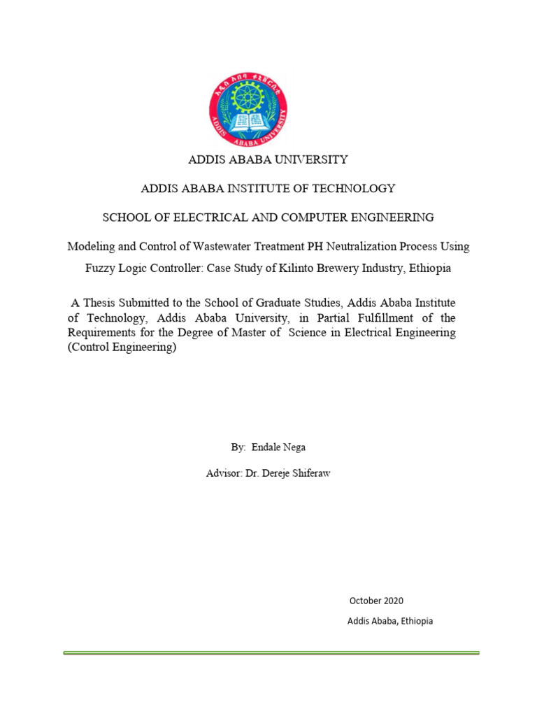 Endale Nega | PDF | Ph | Sewage Treatment