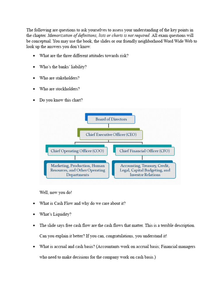 Chapter 1 Key Questions | PDF