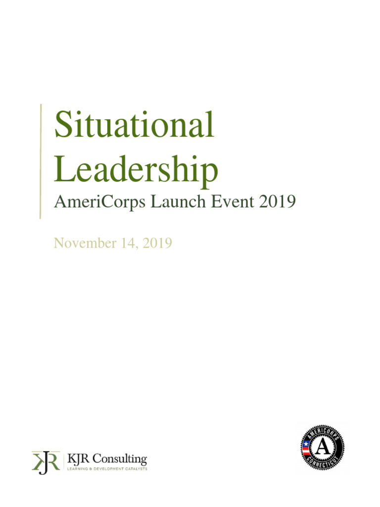 Situational Leadership Handout 1 | PDF | Leadership | Data
