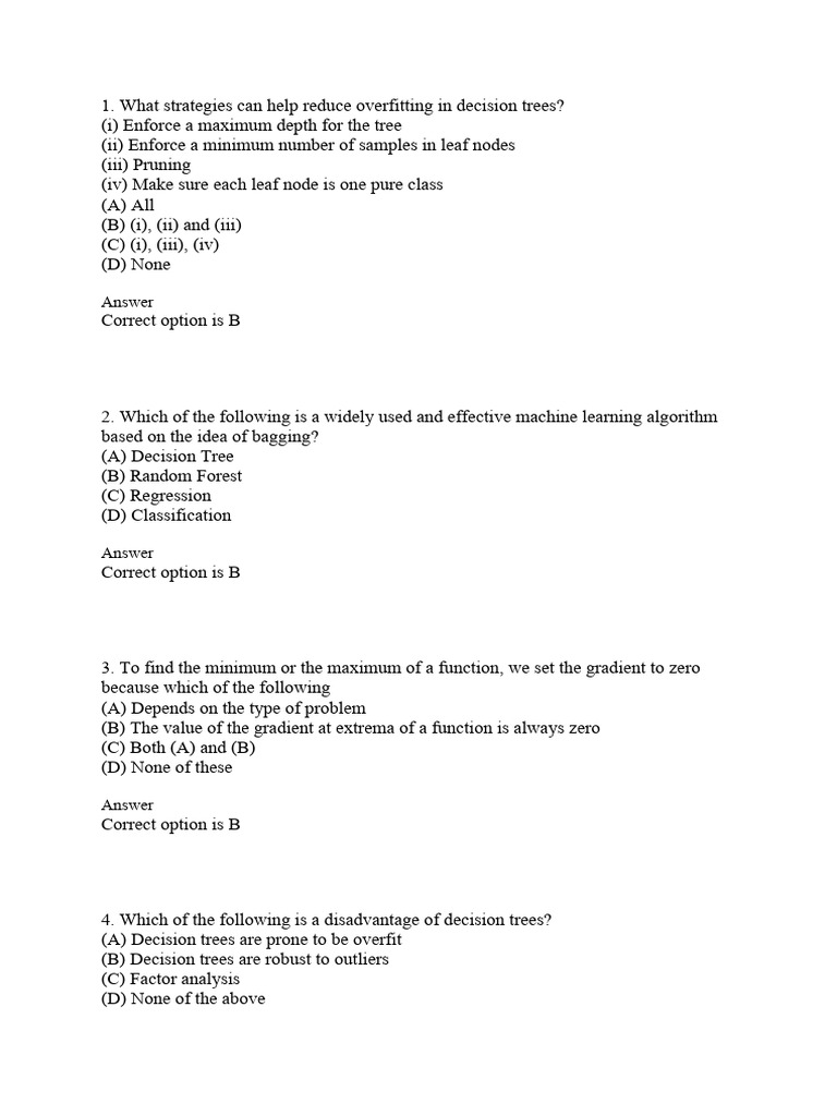Unit Ii ML MCQ | PDF | Artificial Neural Network | Statistical ...