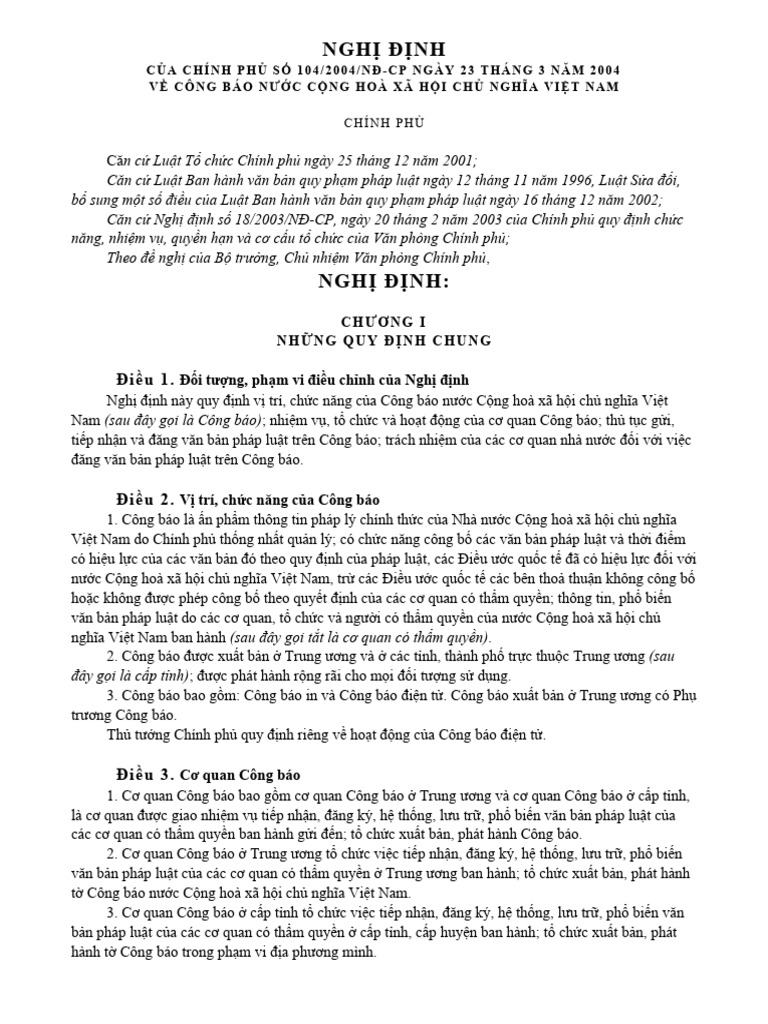 ND 104-04 Ve Cong Bao | PDF