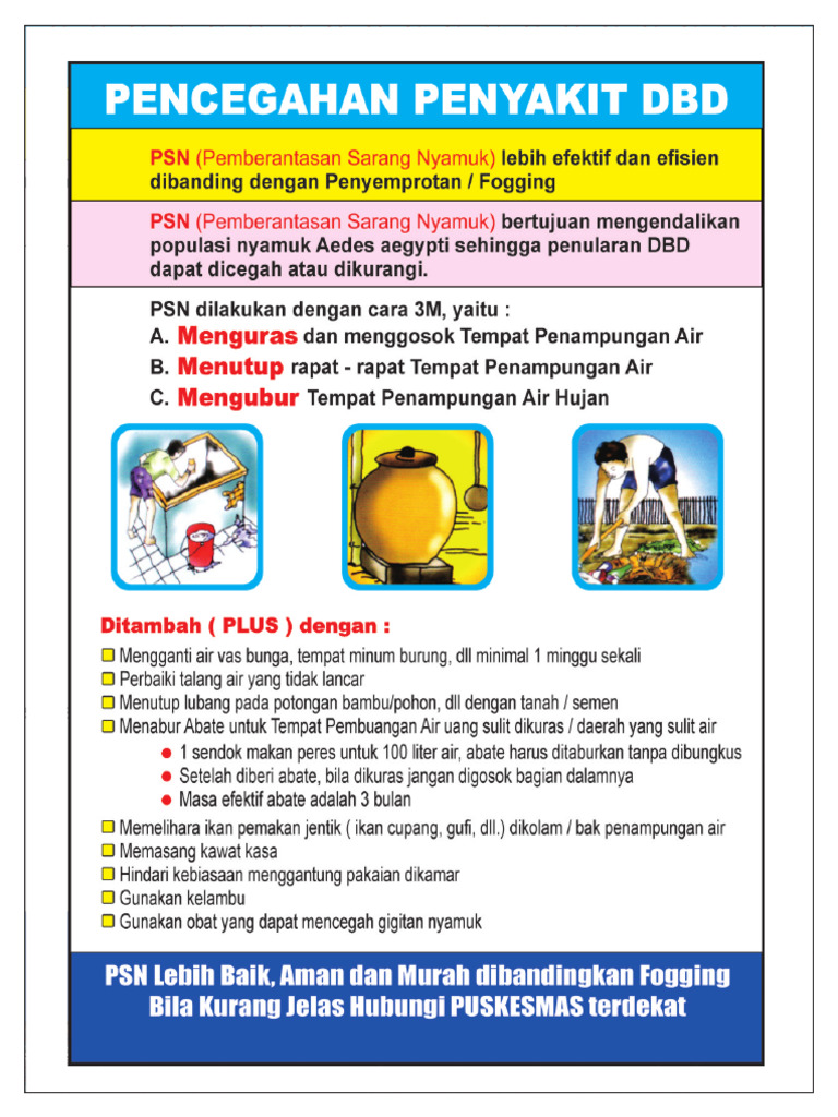Flyer Pencegahan DBD | PDF
