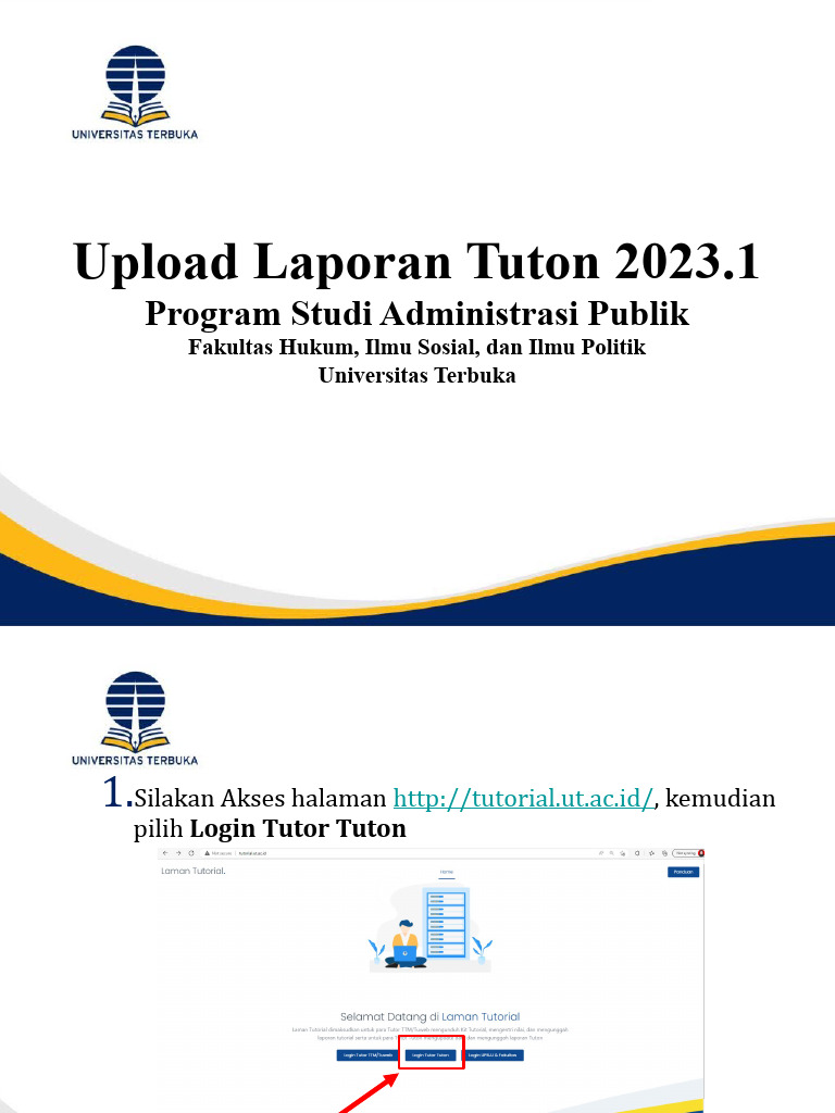 Cara Upload Laporan Tuton 2023.1 | PDF