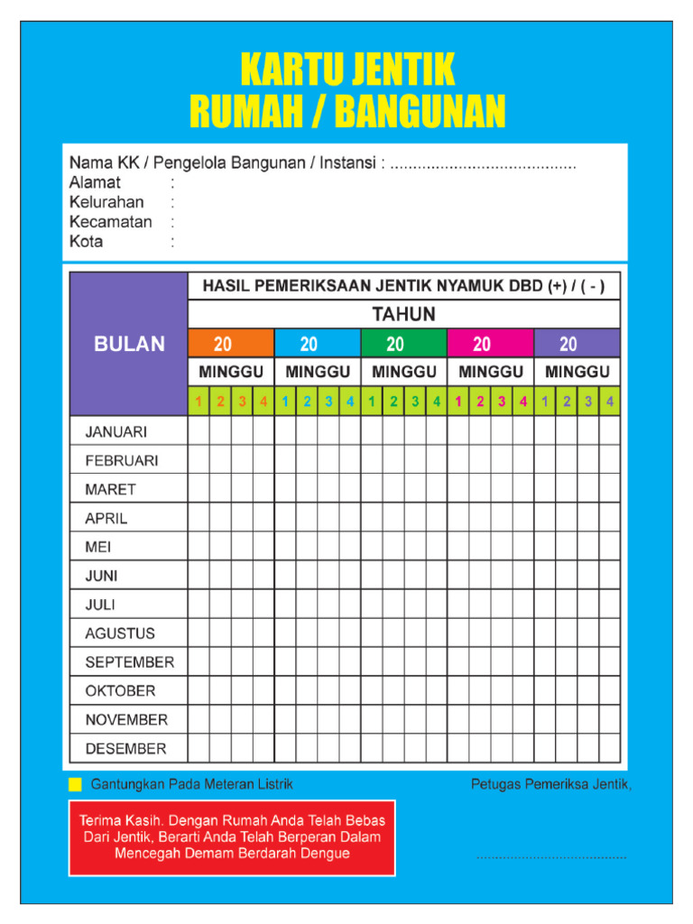 leaflet KARTU JENTIK | PDF