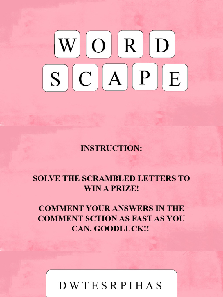 Word Scape | PDF