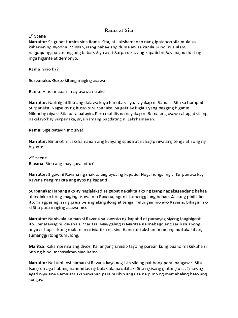 rama-sita-filipino | PDF