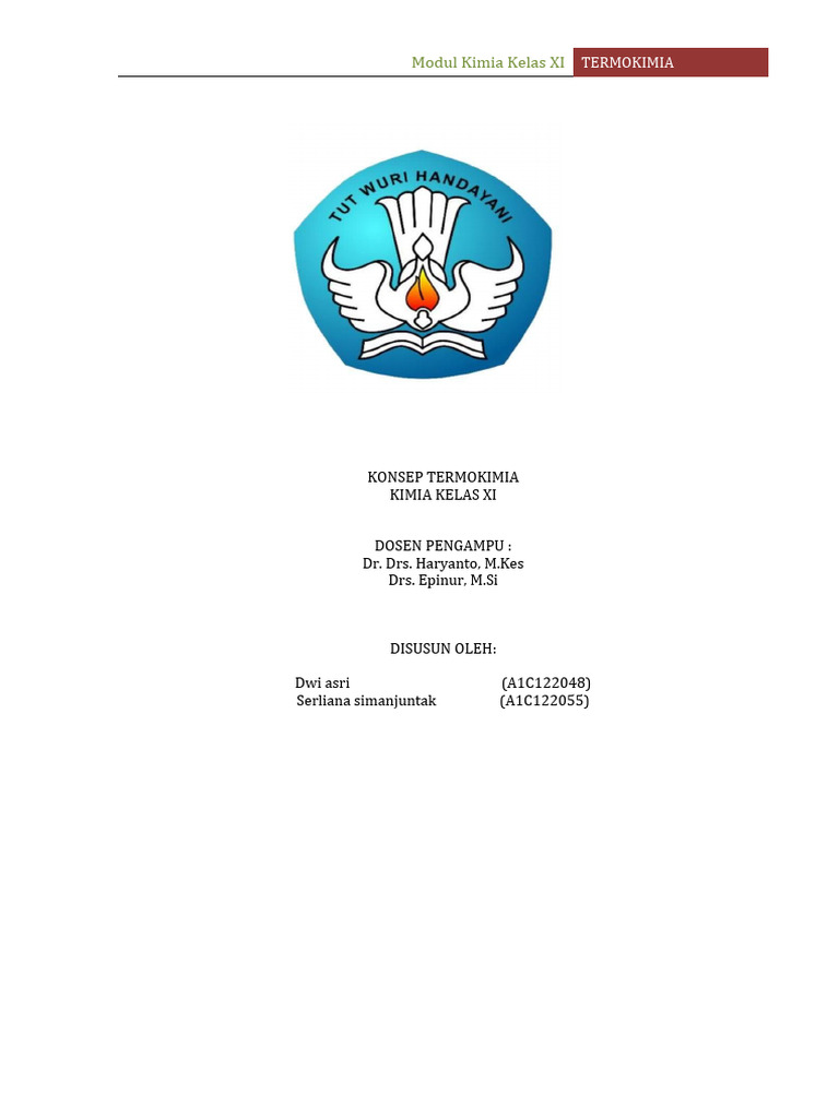 Modul Termokimia | PDF | Kesehatan Holistik | Sains & Matematika