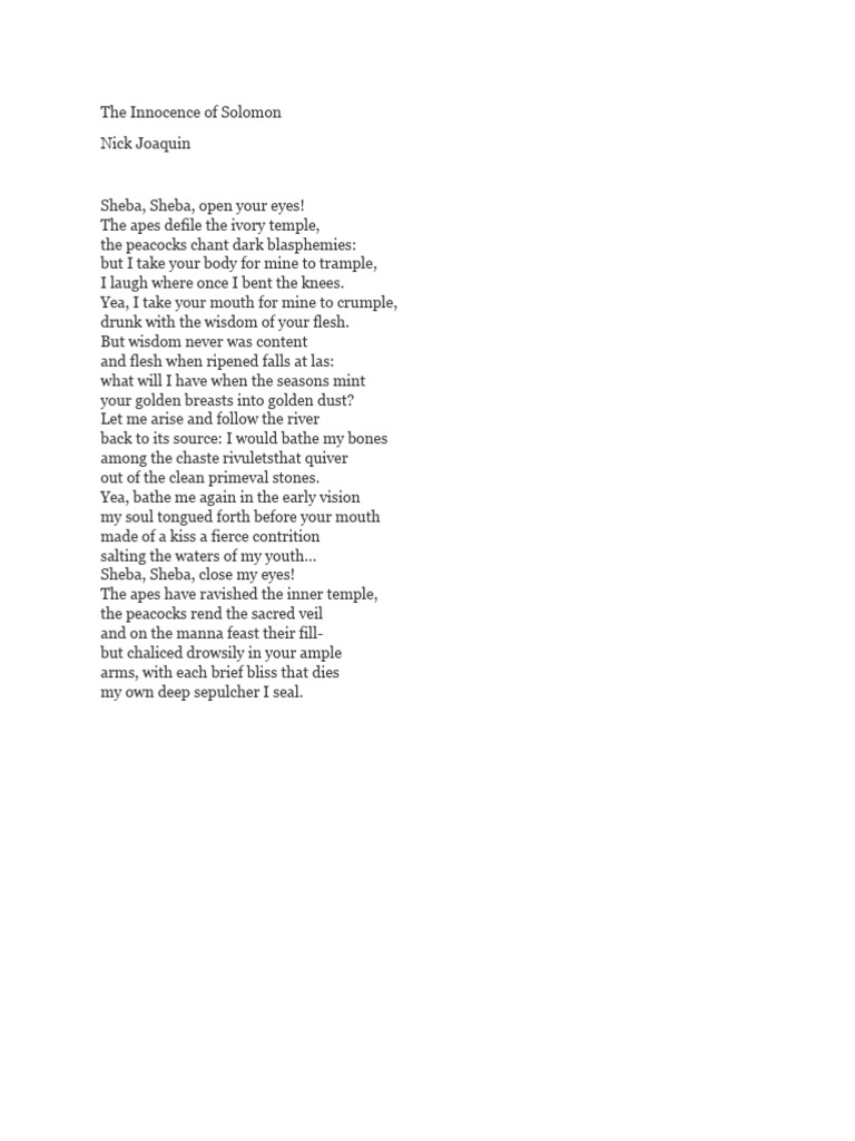 The Innocence of Solomon | PDF