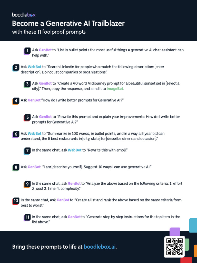 11 AI Trailblazer Prompts | PDF