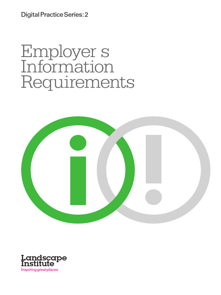 Employer's Information Requirements Guide | PDF | Building Information ...