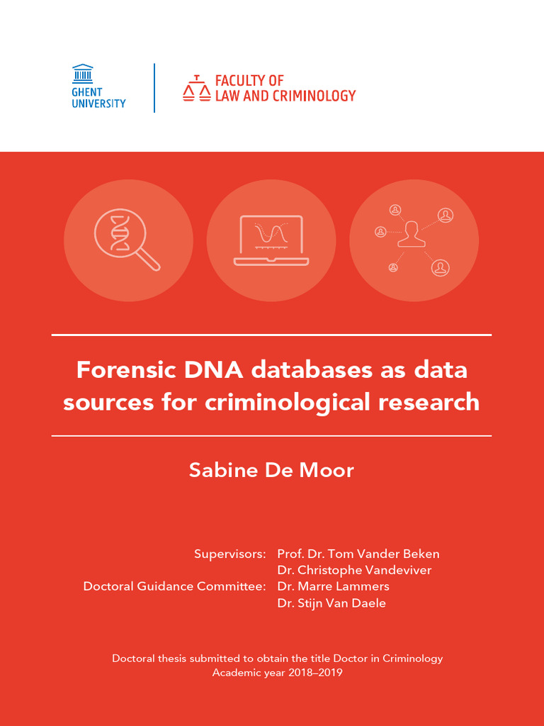 Doctoraat-SabineDeMoor Final | PDF | Dna Profiling | Forensic Science
