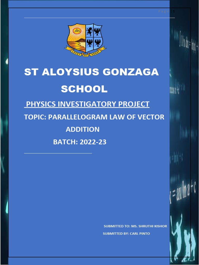 Physics Investigative Project1 (Final) | PDF | Force | Euclidean Vector