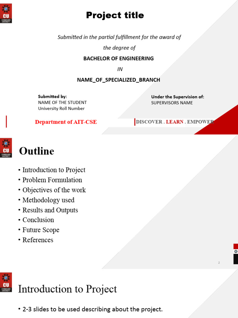 Project PPT - Format-1 | PDF