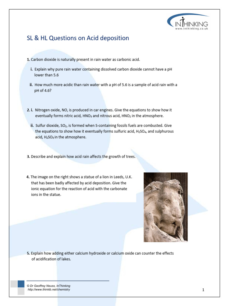 Q - Acid Deposition | PDF | Social Science | Art