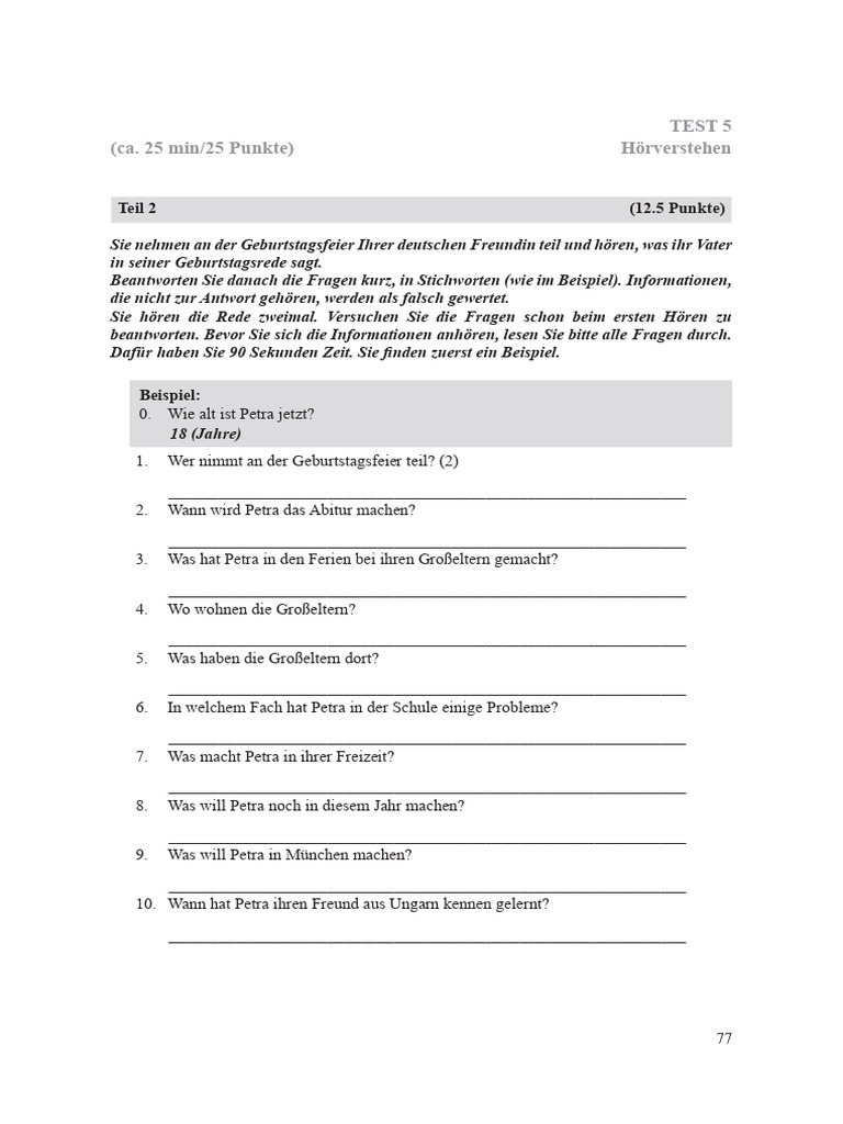 Modelltest 5 ECL b1 | PDF