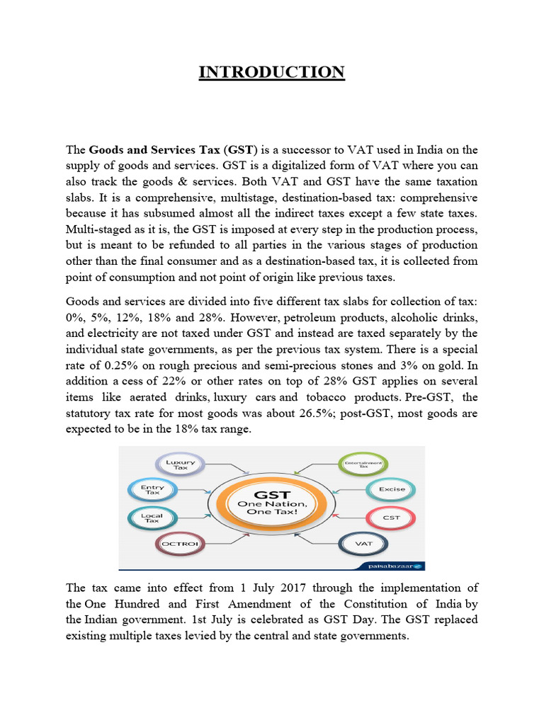 GST | PDF | Government | Government Of India