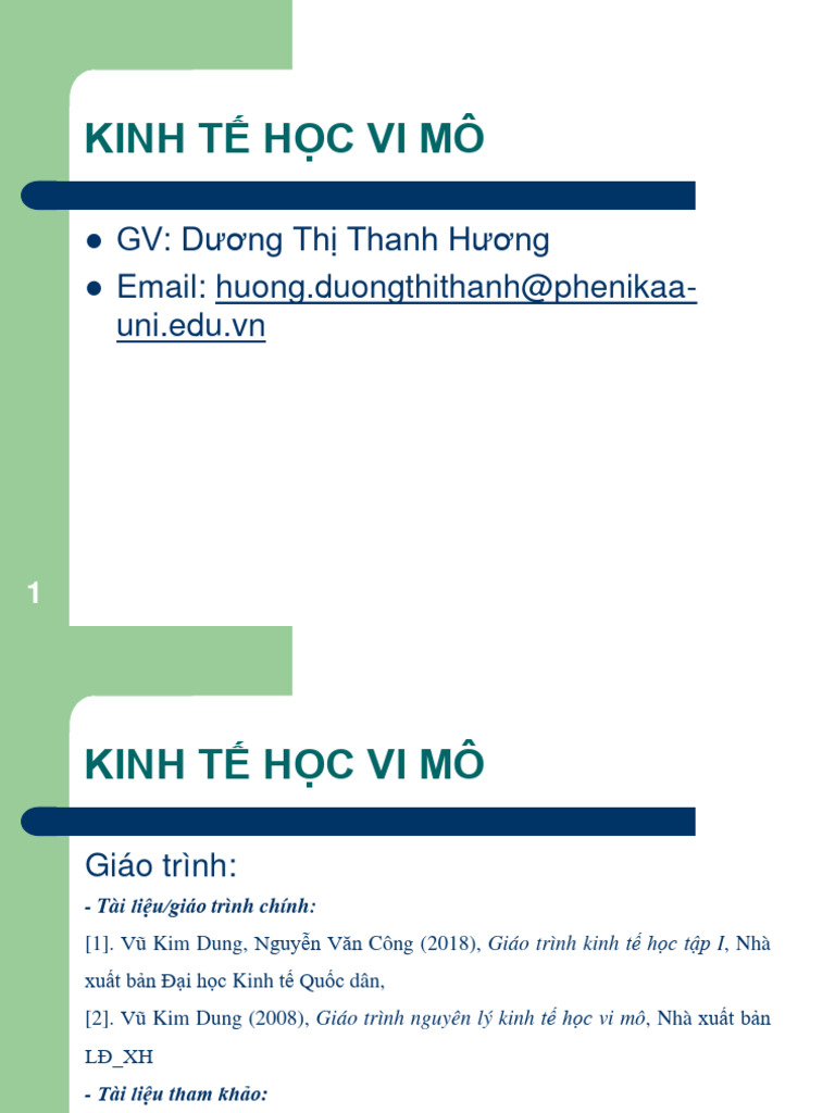 Tong Quan Ve Kinh Te Hoc KTVM | PDF