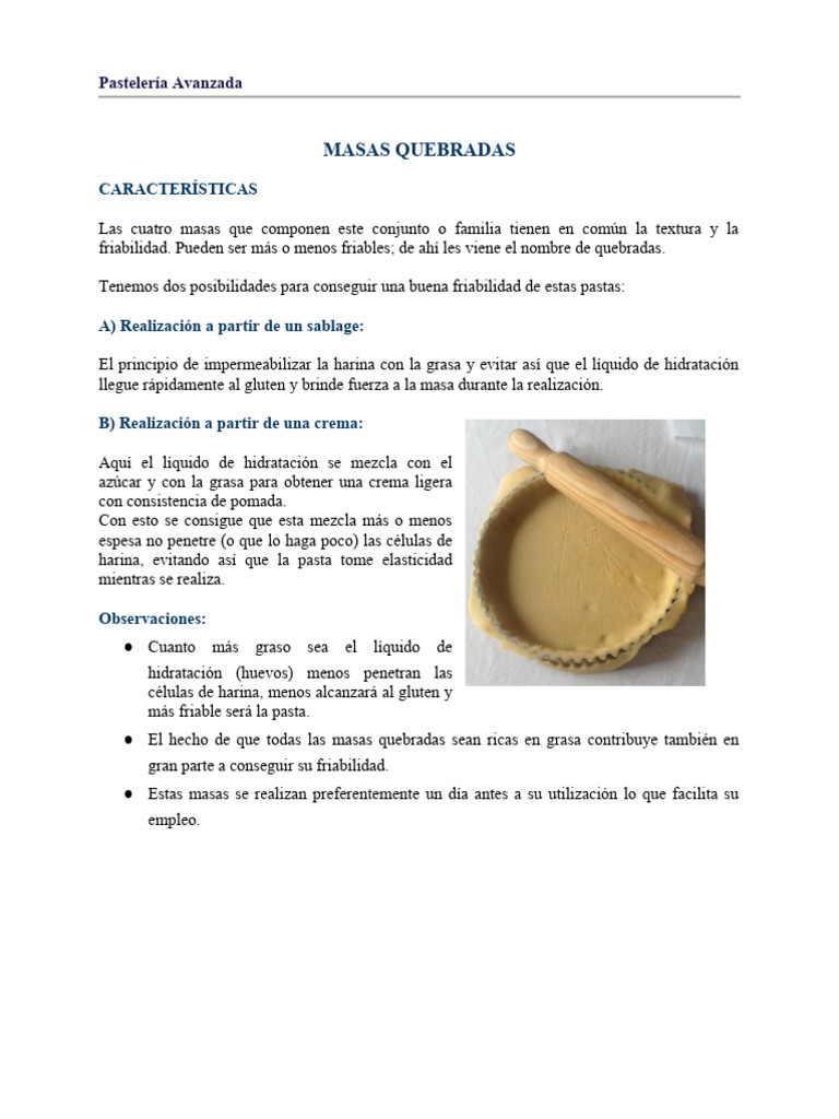 Masas Quebradas | PDF