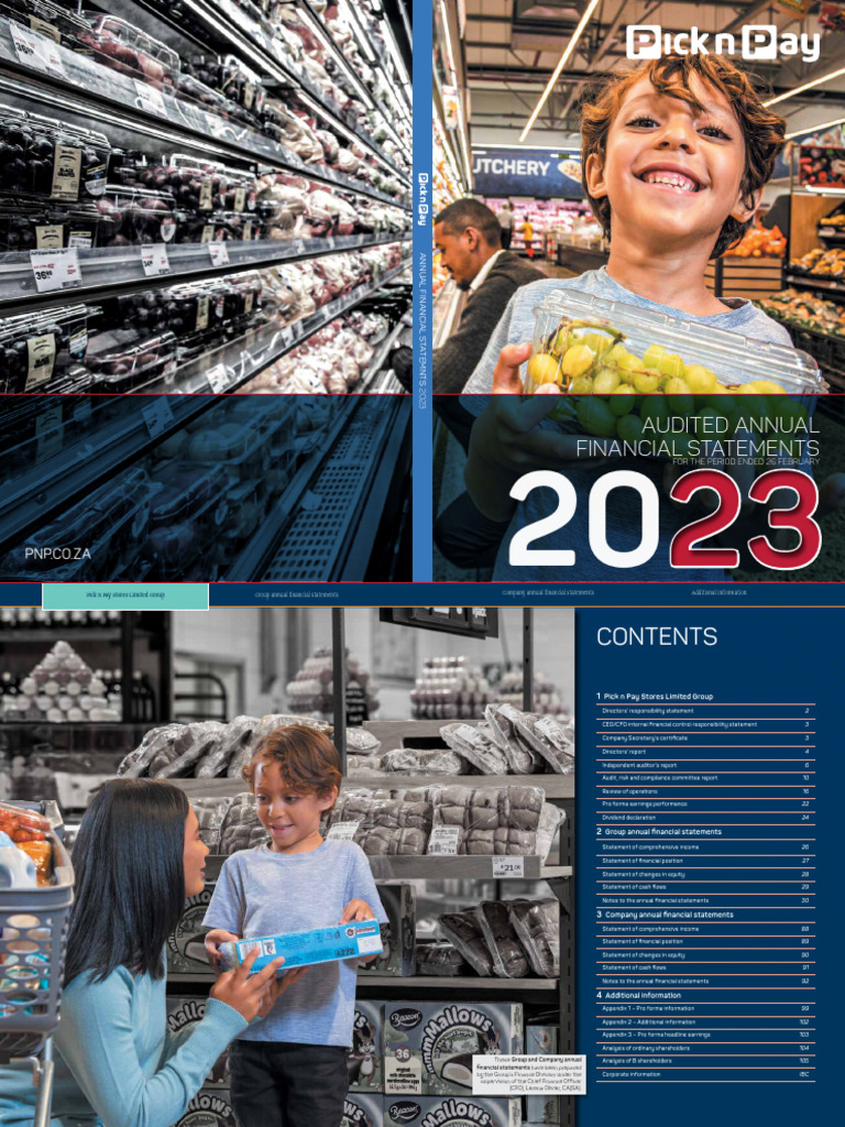 2023 Audited Annual Financial Statements Spreads | PDF | Financial Statement | Audit