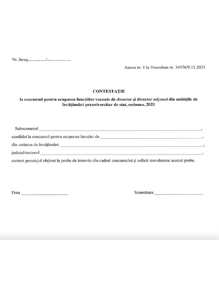 Model Contestatie | PDF