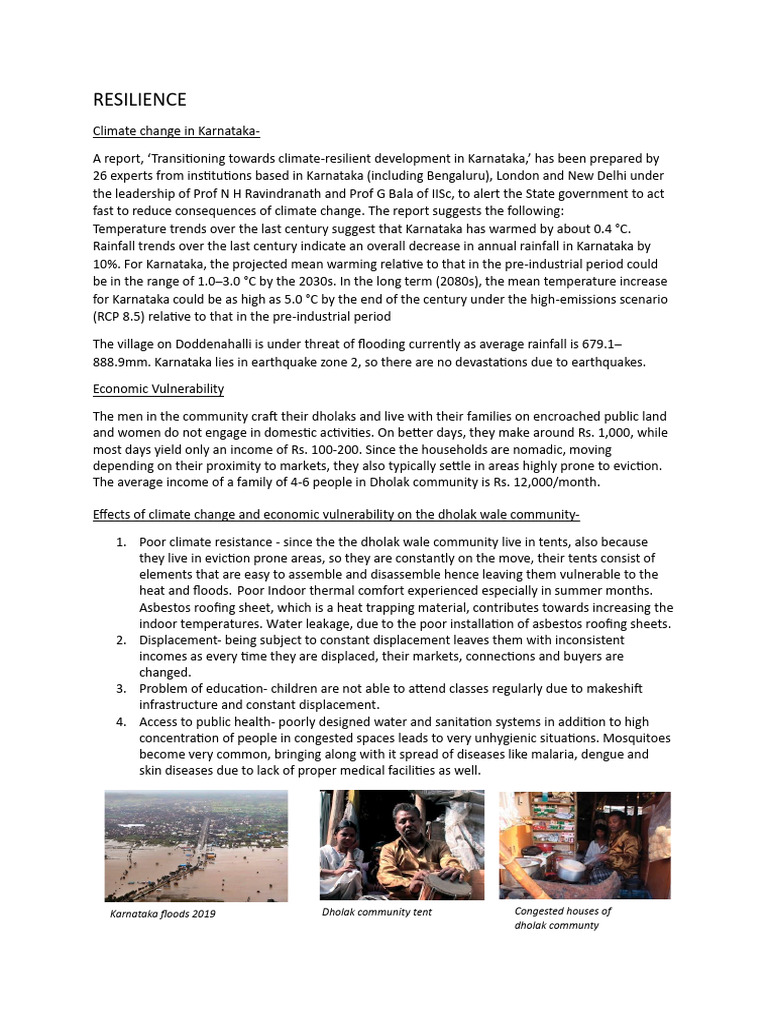RESILIENCE | PDF | Climate Change | Climate Resilience