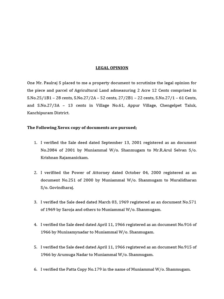 Legal Opinion | PDF | Natural Resources Law | Civil Law (Common Law)