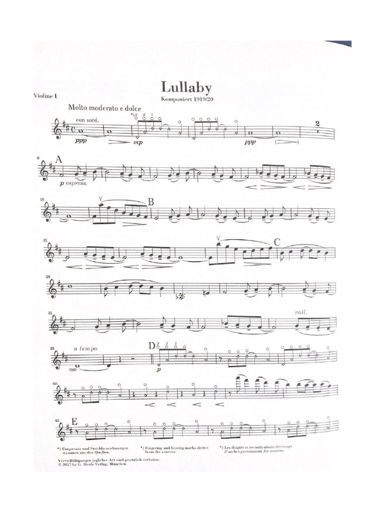 Lullaby_violin_2 | PDF