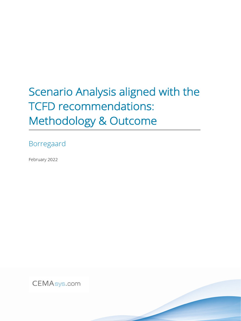 TCFD Scenario Analysis Methodology Report | PDF | Sea Level Rise | Biofuel