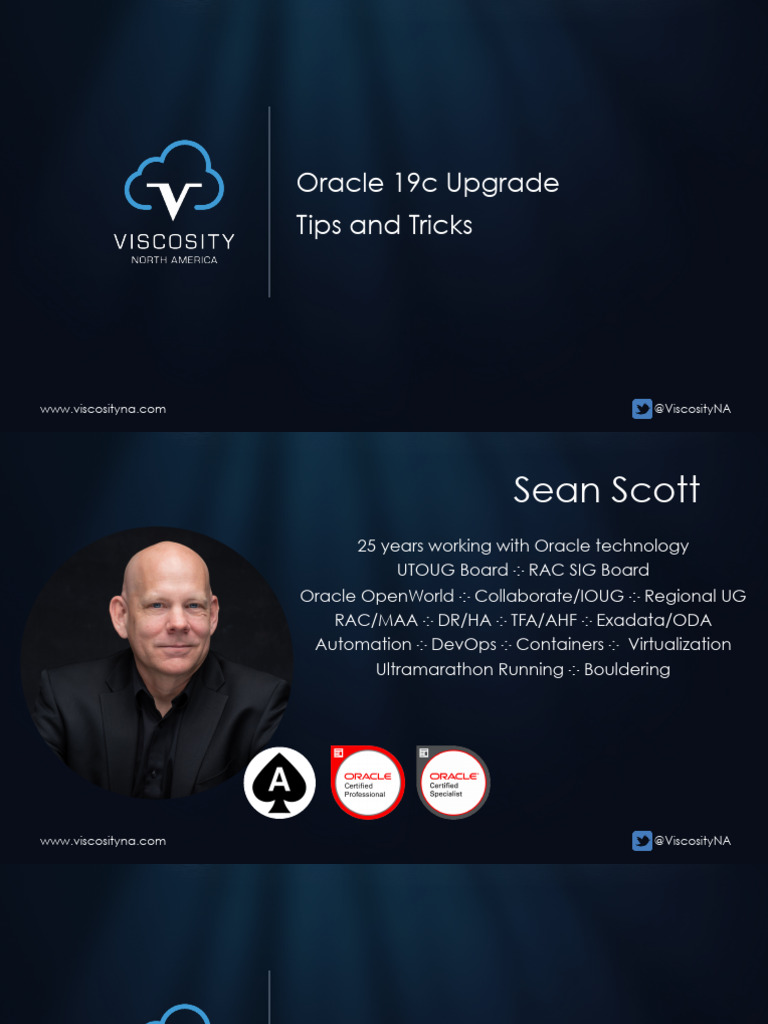 Scott Oracle19c Upgrade Tips and Tricks | PDF | Databases | Information Technology Management