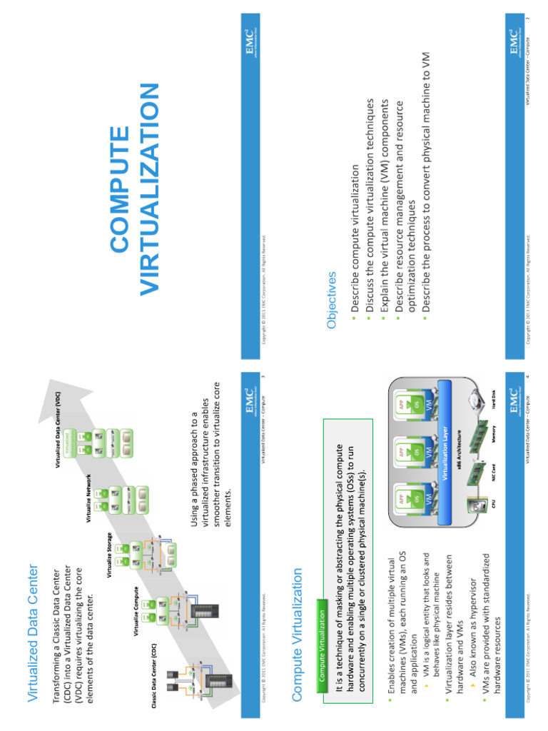 03 Compute Virtualization - Print | PDF | Virtualization | Virtual Machine