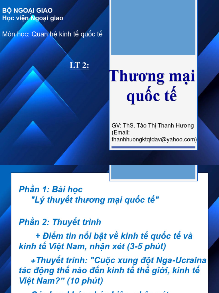 2 Lý Thuyết TMQT 2023 2024 | PDF
