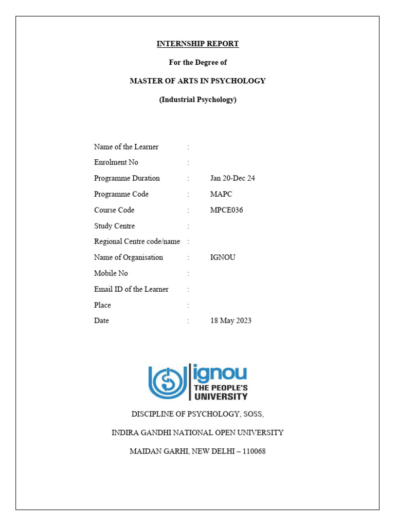 Internship Appendix | Download Free PDF | Health Care