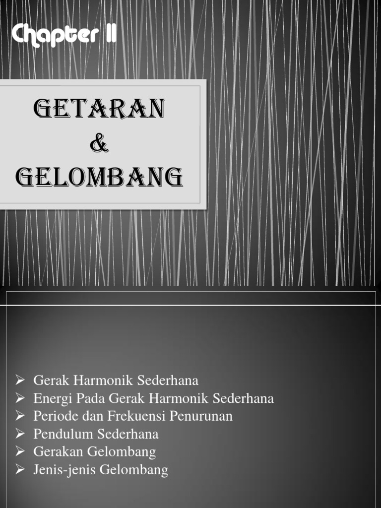 Nafilah Mutiara Qolbi - 201910801037 - PPT Getaran Dan Gelombang | PDF