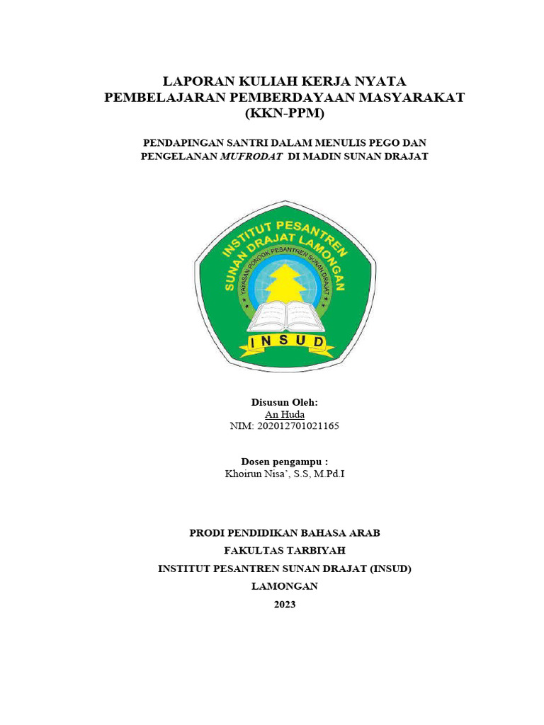 Laporan Kkn Ppm | PDF