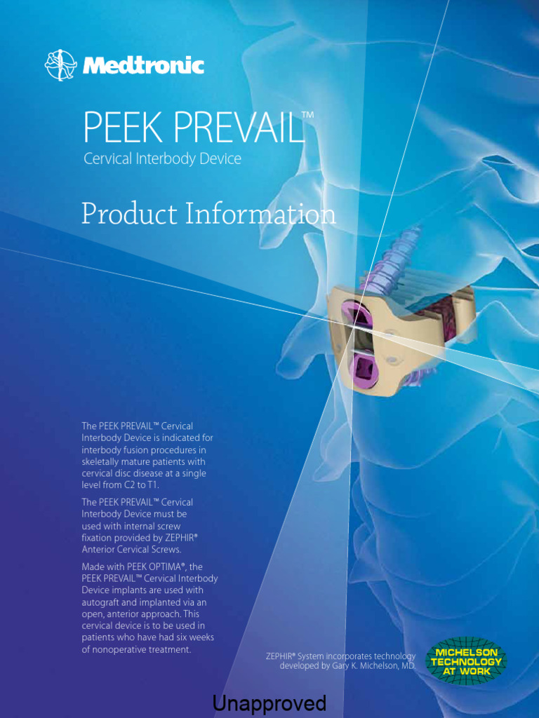 PEEK PREVAIL Brochure | PDF | Screw | Clinical Medicine