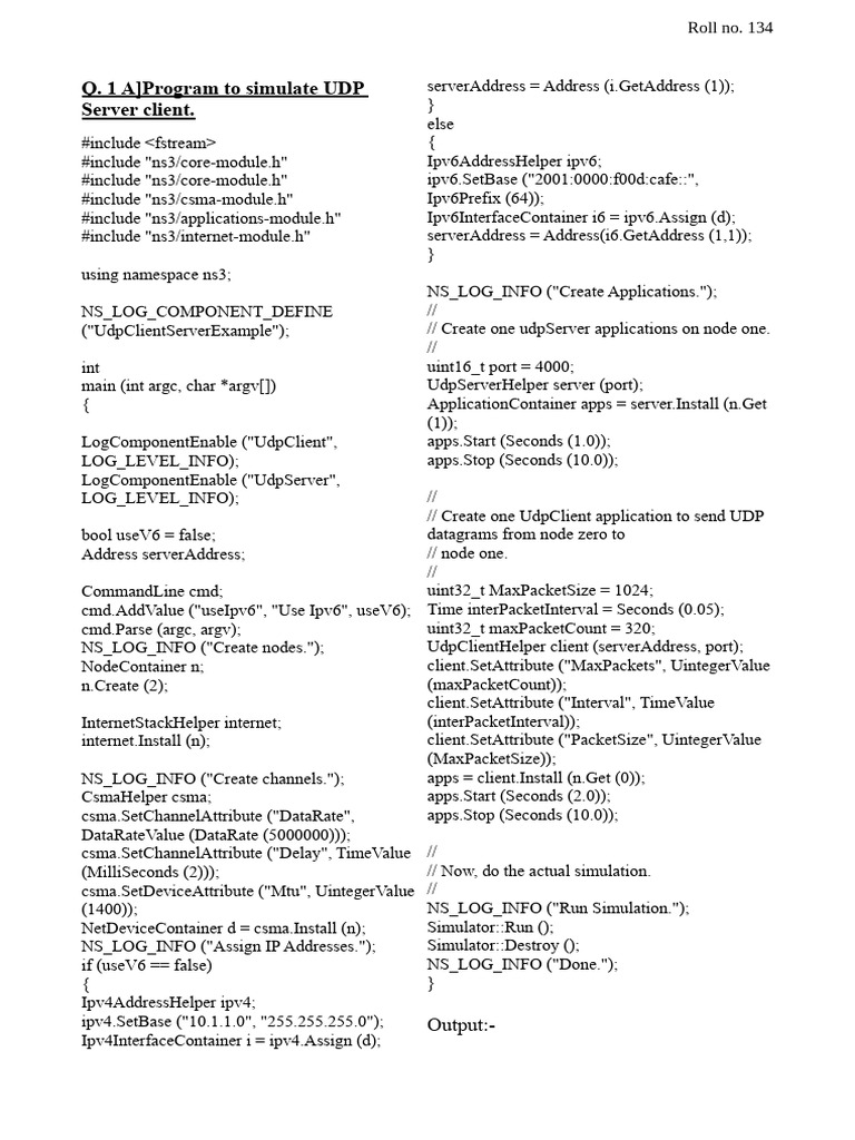 Ns 134 | PDF | Network Architecture | Internet Protocols