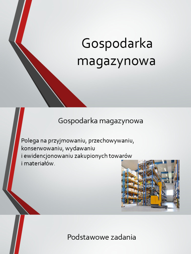 Gospodarka Magazynowa | PDF Gospodarka Magazynowa | PDF