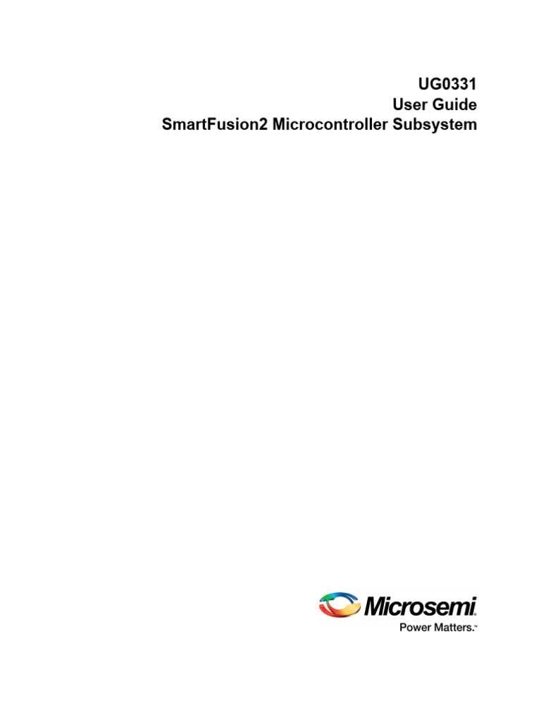 Microsemi SmartFusion2 Microcontroller Subsystem User Guide UG0331 V15 | PDF | Computer ...