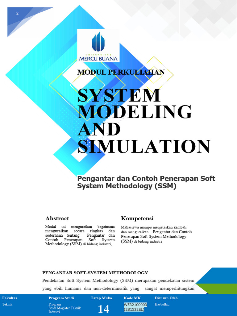 Modul 14 System Modeling Simulation 2023 NEW | PDF | Karier & Perkembangan